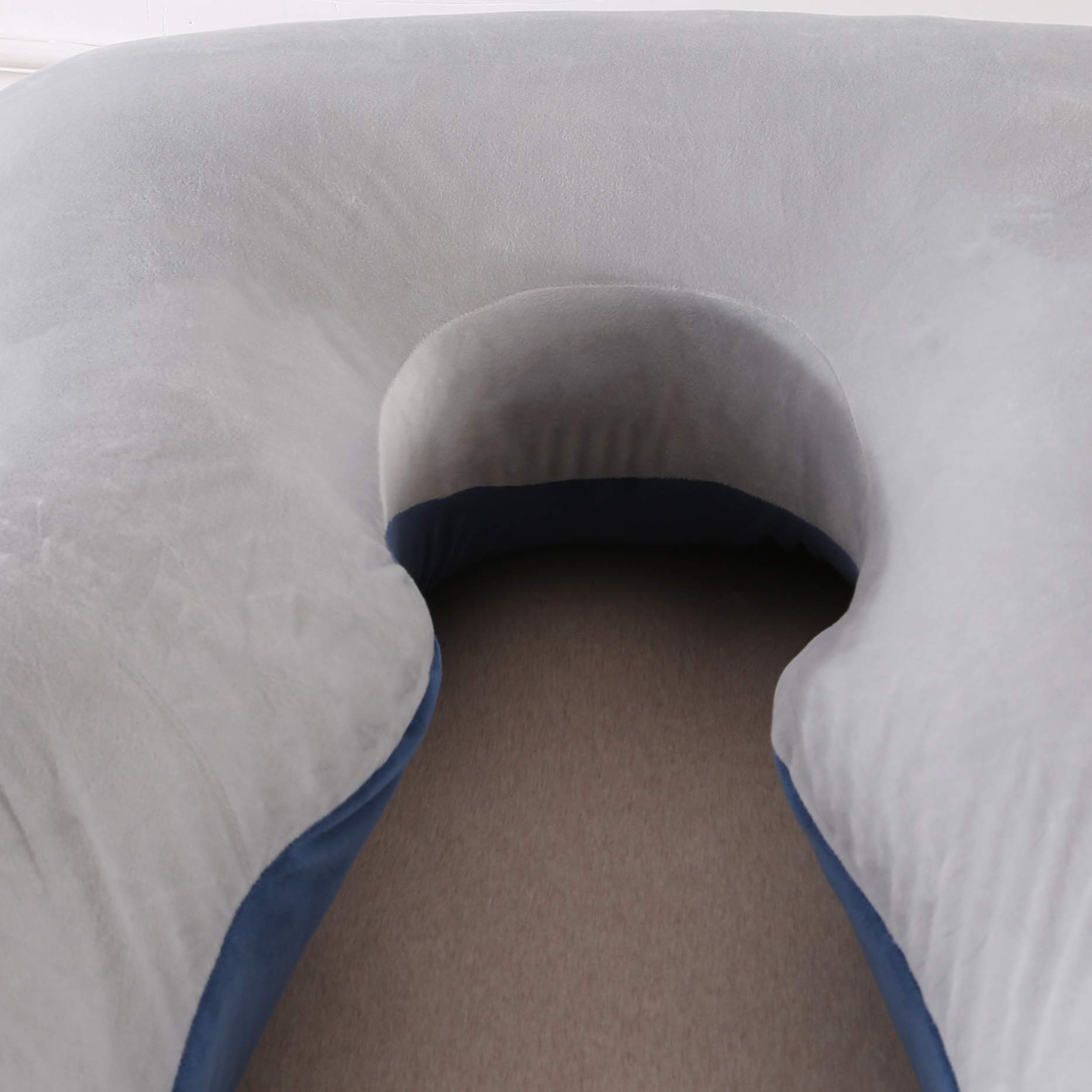Amagoing 57 inches Pregnancy Pillows for Sleeping, U Shaped Maternity Full Body Pillow for Pregnant Women with Hip, Leg, Back, Belly Support, Washable Velour Cover Included