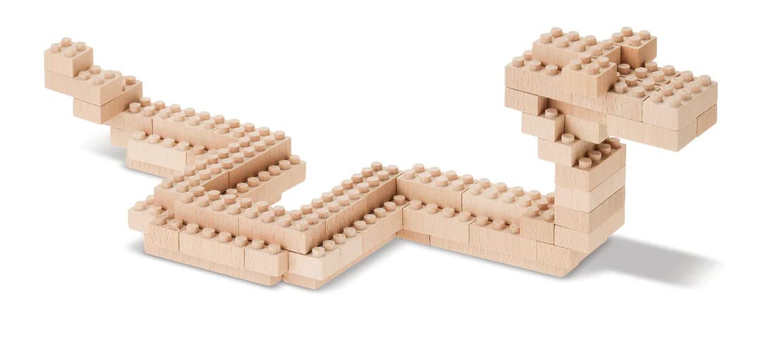 Eco-Bricks 3 in 1 Builds Reptiles - Earth-Friendly Kids Building Blocks - Create 3 Different Reptiles - Chameleon, Snake, Alligator