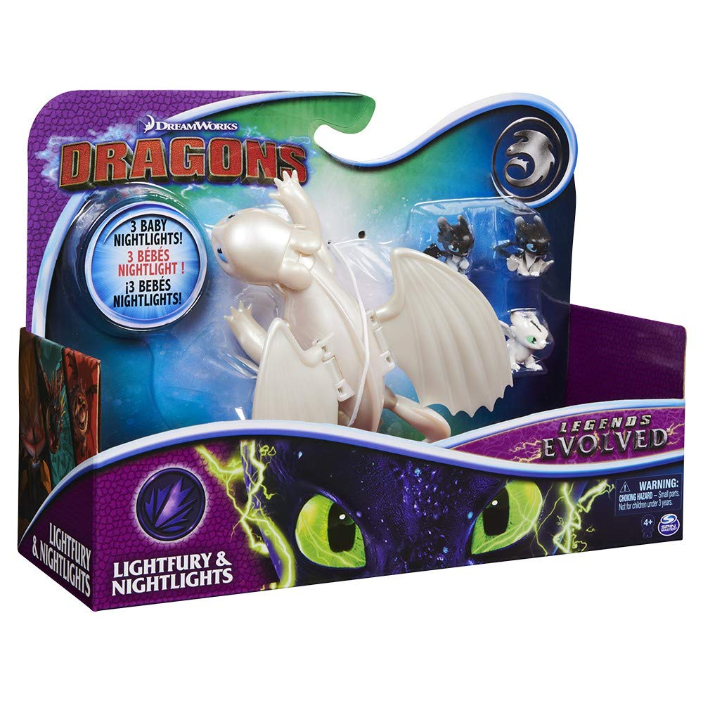 Dreamworks Dragons Legends Evolved Lightfury and Nightlights