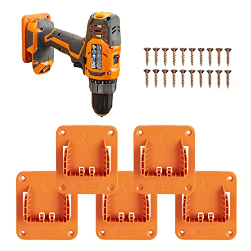 Tool Holder Mount for Ridgid AEG 18V Drill Tool Hanger Power Tool Storage -5 Pack
