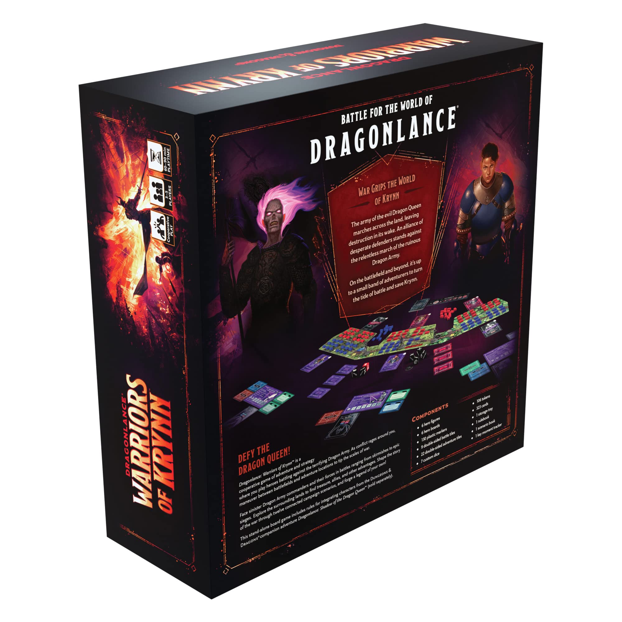Dungeons & Dragons Dragonlance: Warriors of Krynn, Cooperative Board Game for 3-5 Players