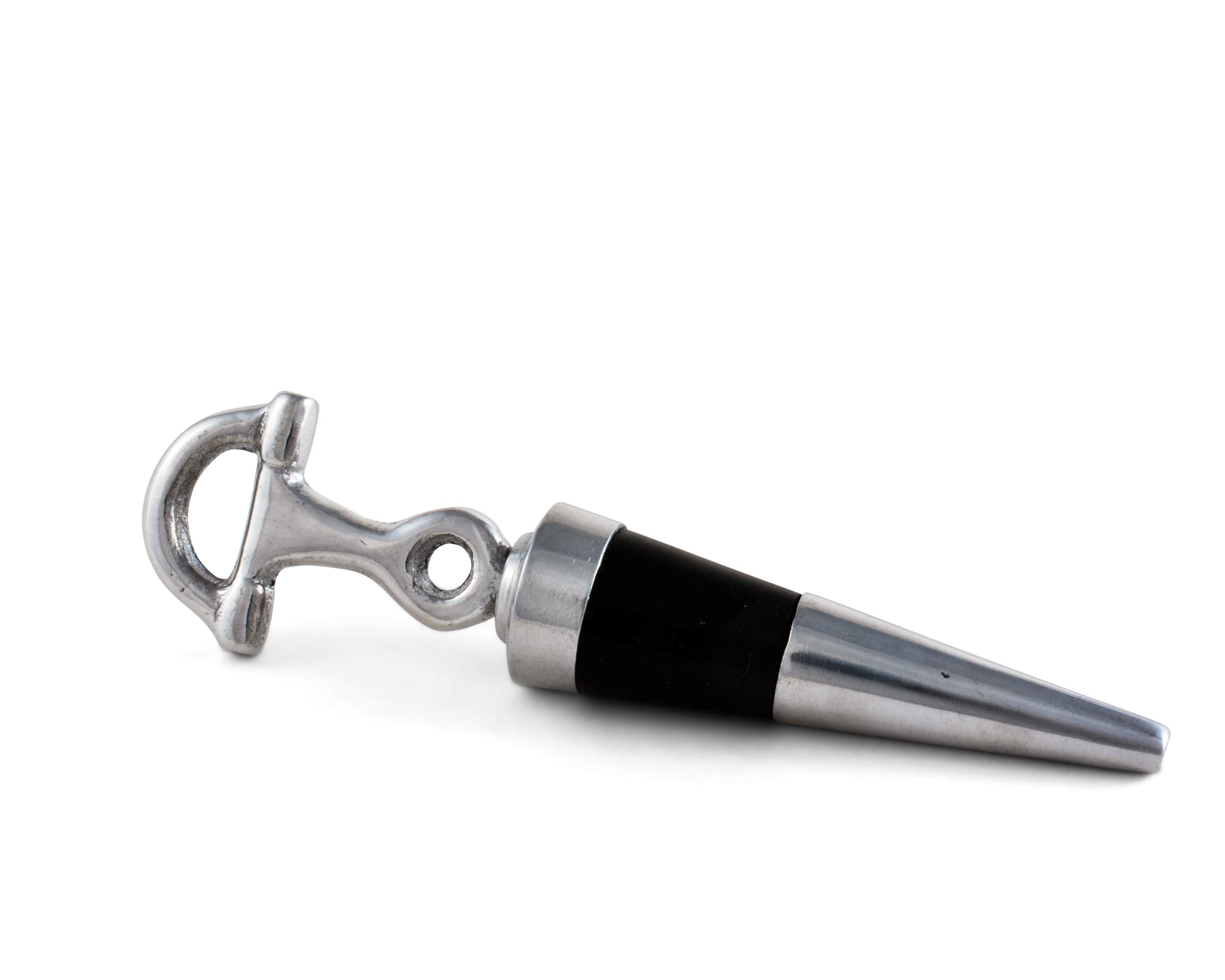 Arthur Court Designs Aluminum Horse Equestrian bottle Stopper Wine Topper Silicone Saver 5.5 inch Tall
