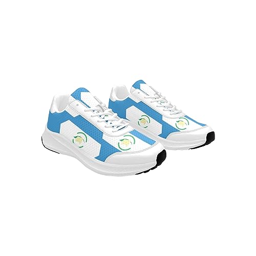 AFFAMA Guatemala Flag Mens Running Shoes Lightweight Fashion Sneaker White