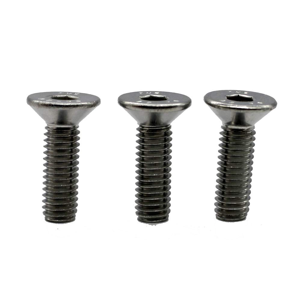 Fullerkreg 18-8 Stainless Steel Hex Drive Flat Head Screw M5 x 0.8 mm Thread, 20 mm Long,Packs of 50