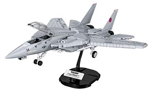 COBI Top Gun F-14A Tomcat Fighter Plane - 1:48 Scale 754 Piece Building Set with Maverick and Goose Figures