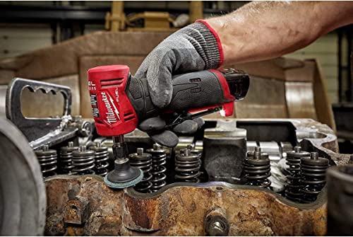 Milwaukee M12 FUEL 12V Lithium-Ion Brushless Cordless 1/4 in. Right Angle Die Grinder (Tool-Only) + Accessory