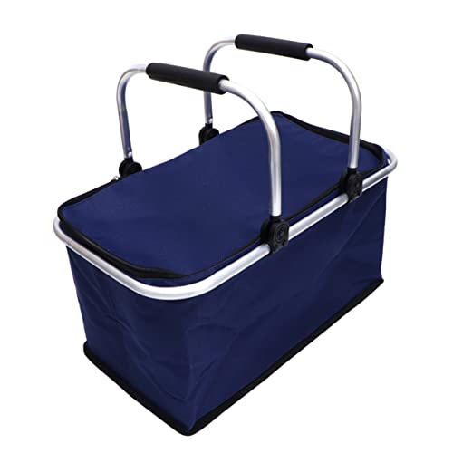 INOOMP Box Delivery Hot Bags Insulated Grocery Bag Hot Food Delivery Bags Food Preservation Box Storage Box Outdoor Portable Incubator Cooler Box Ice Bag Large Picnic Bag Blue