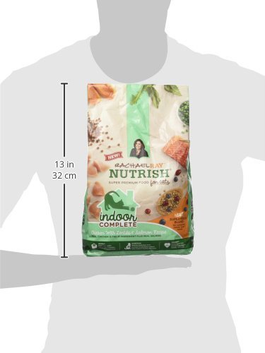 Nutrish Rachael Ray Indoor Complete Natural Dry Cat Food, Chicken with Lentils & Salmon Recipe, 3 lbs (Pack of 2)