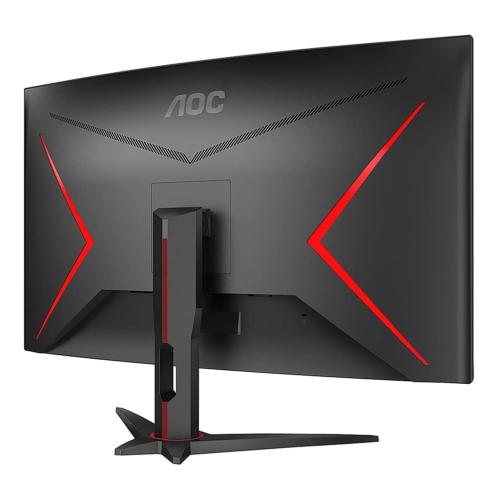 AOC C32G2E 32" Curved Frameless Gaming LCD Monitor FHD, 1500R Curved VA, 1ms, 165Hz, FreeSync, 1920 x 1080 (AMD Adaptive Sync) 3-Year Zero Dead Pixel Policy (Renewed)