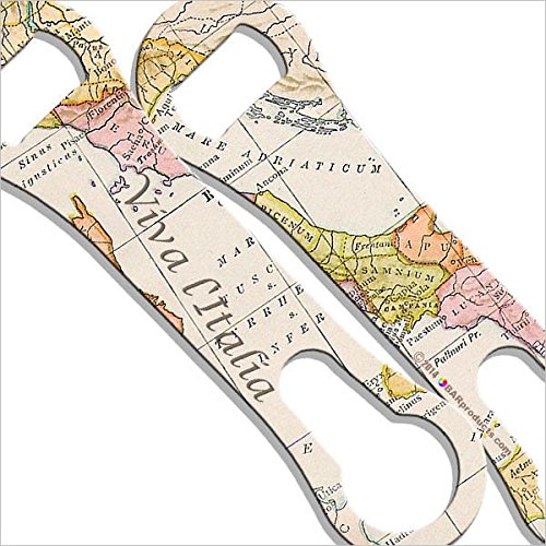 BarConic Mediterranean Map V-Rod® Bar Blade Bottle Opener