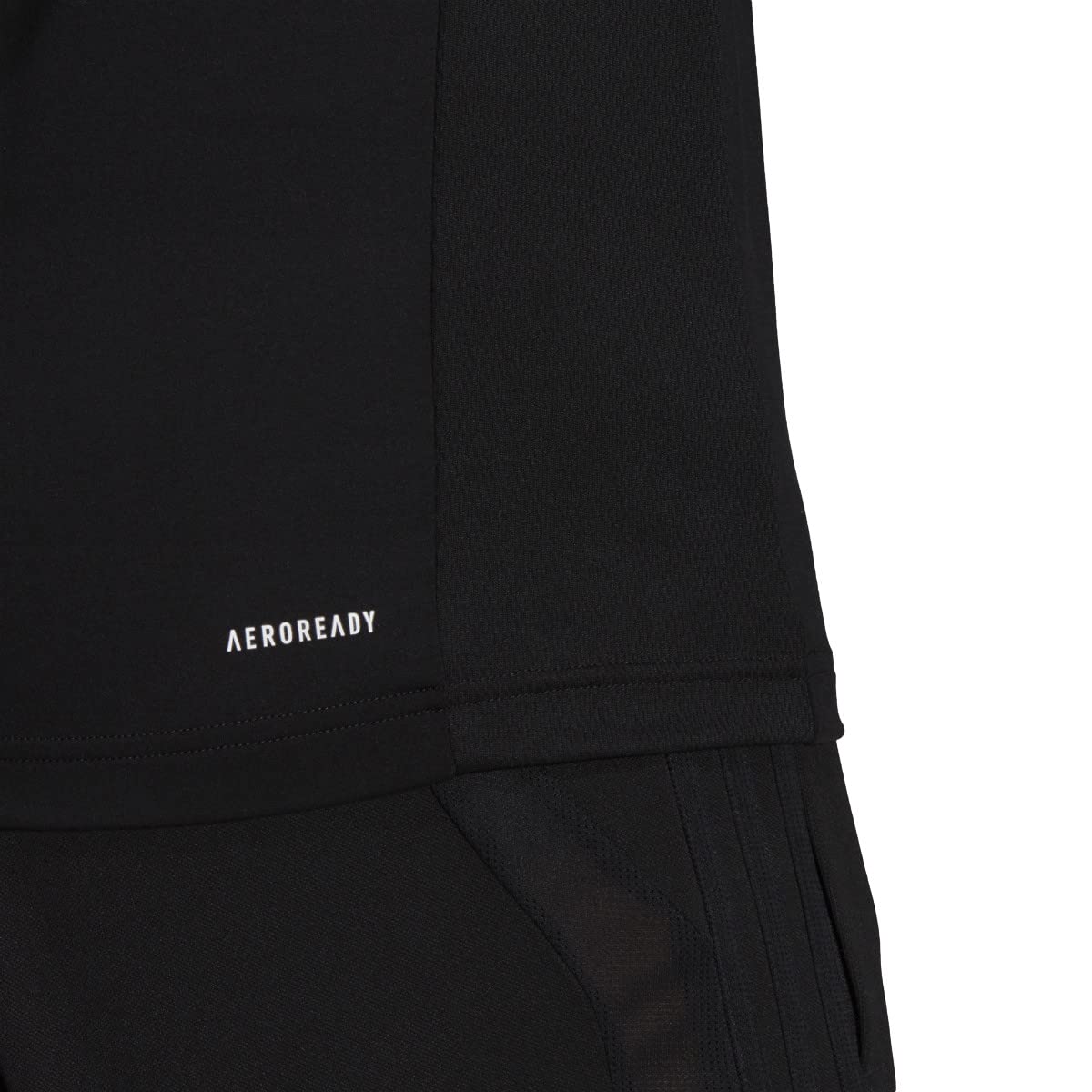 adidas Men's AEROREADY Sereno Cut 3-Stripes Slim 1/4-Zip Training Top, Black/White, Large