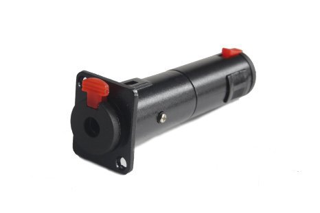 Black Solderless 1/4" Locking Jack TS and TRS for Pedalboards