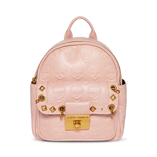 Betsey Johnson Brainer Skull Mini Backpack, Blush