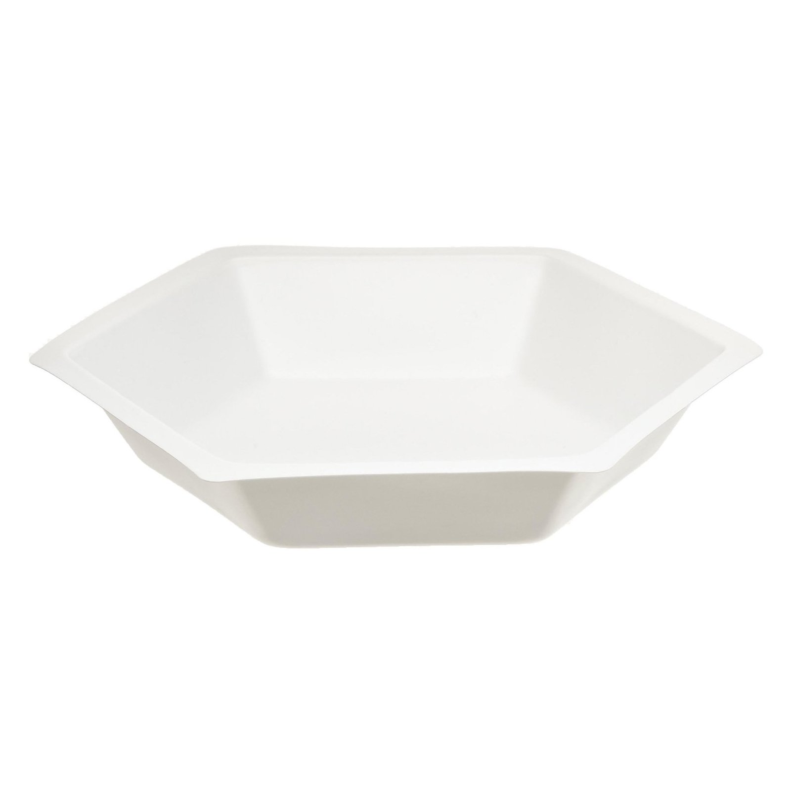 Dyn-A-Med 80053 Polystyrene Hexagonal Small Weighing Dish, 2.5" Top Diameter x 2" Bottom Diameter (Pack of 500)