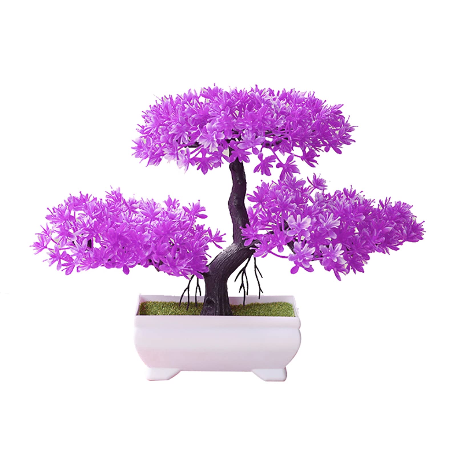 Artificial Bonsai Pretty Simulated Bonsai Durable Exquisite Rose Red