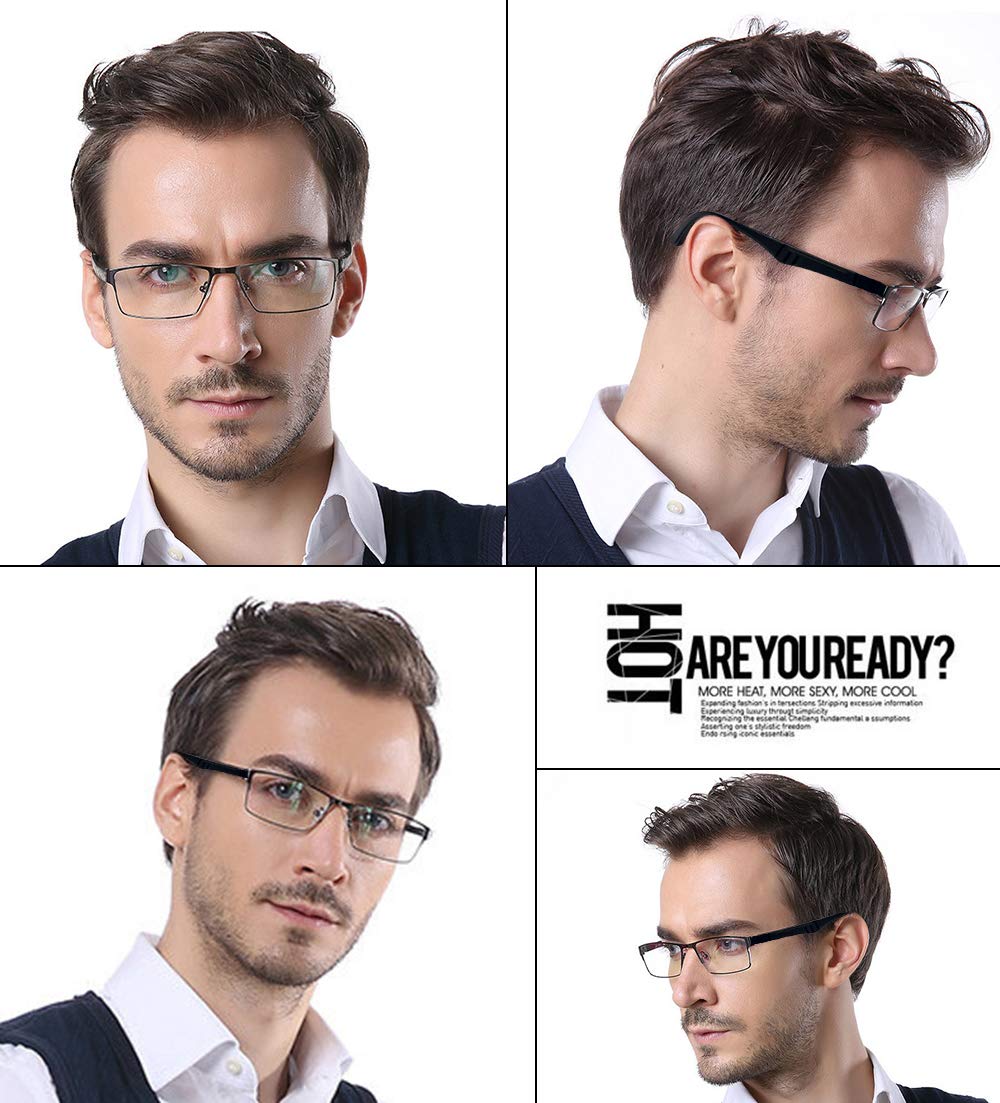 ALWAYSUV Retro Black TR90 Full Frame Nearsighted Myopia Shortsighted Glasses Transparent Lens Distance Glasses For Women/Men (Black, -1.00, x)