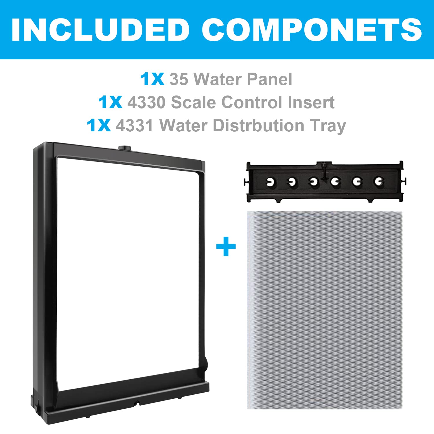 Aulpq Humidifier Maintenance Kit 4839 Fits for Aprilaire No.35 Water Panel Humidifier Replacement Filter,Fits for Aprilaire Whole Home Humidifier Models: 600, 600A, 600M