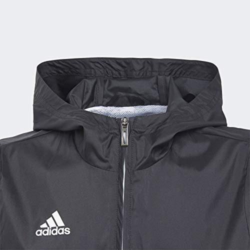 adidas Kids' Tiro Soccer Windbreaker, White/Black, XX-Small