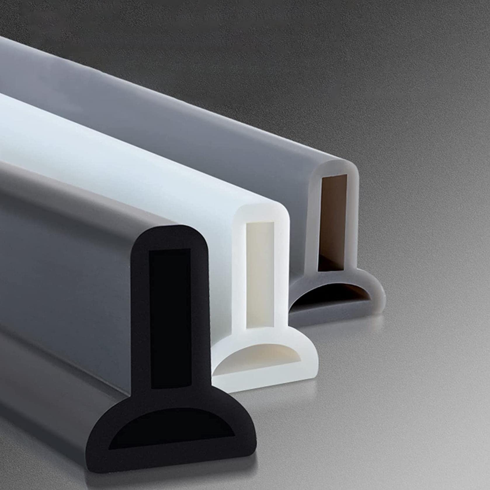 KFJZGZZ Shower Threshold Water Dam Collapsible Bath Shower Barrier,Dry and Wet Separation Water ​Barrier for Bathroom Kitchen Sink and Keeps Water Inside Threshold
