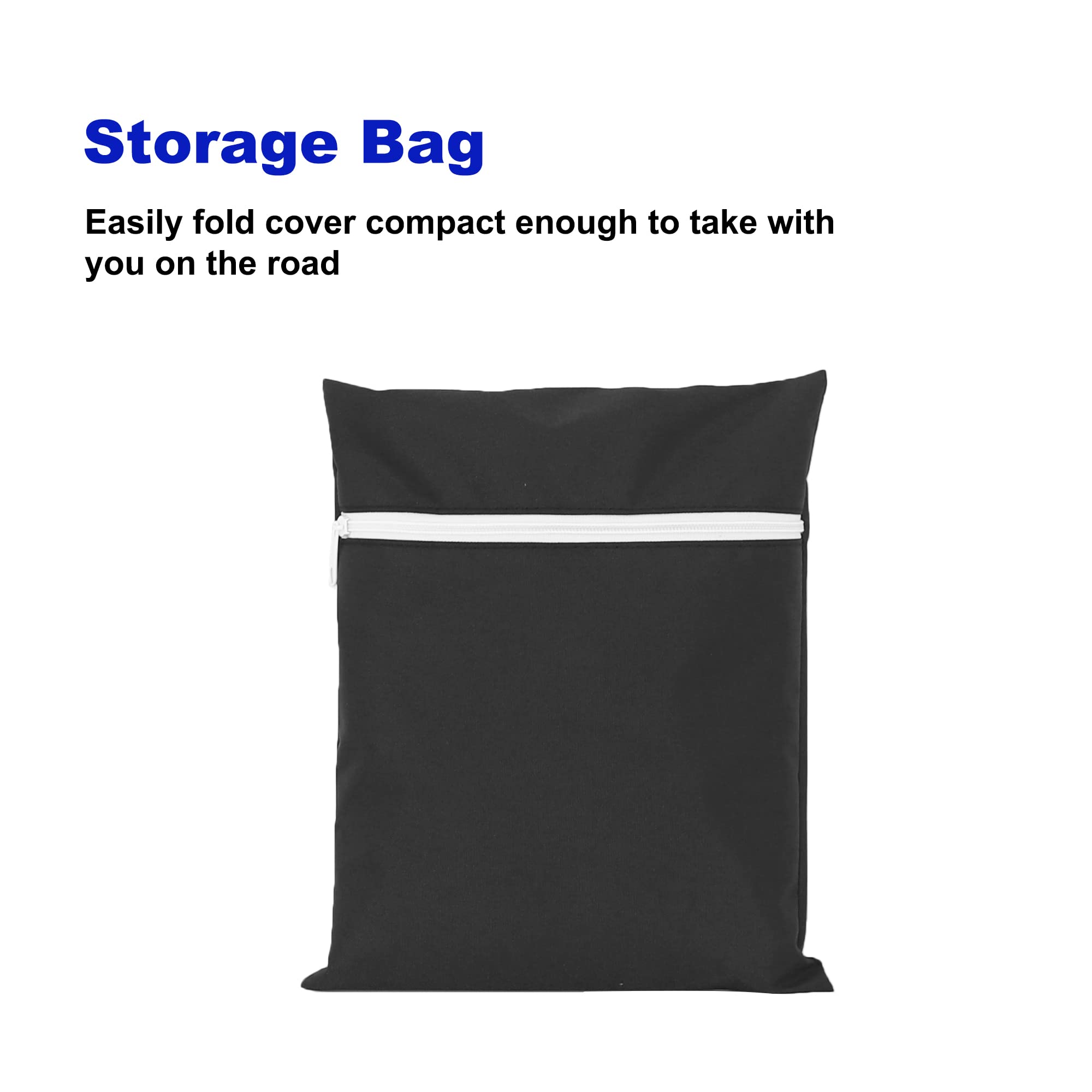 Drum Set Dust Cover Large 78"x 98β Premium Black Waterproof 420D Oxford Fabric Drum Set Cover with Sewn-in Weighted Corners Anti UV-Rays Protects From the Sun