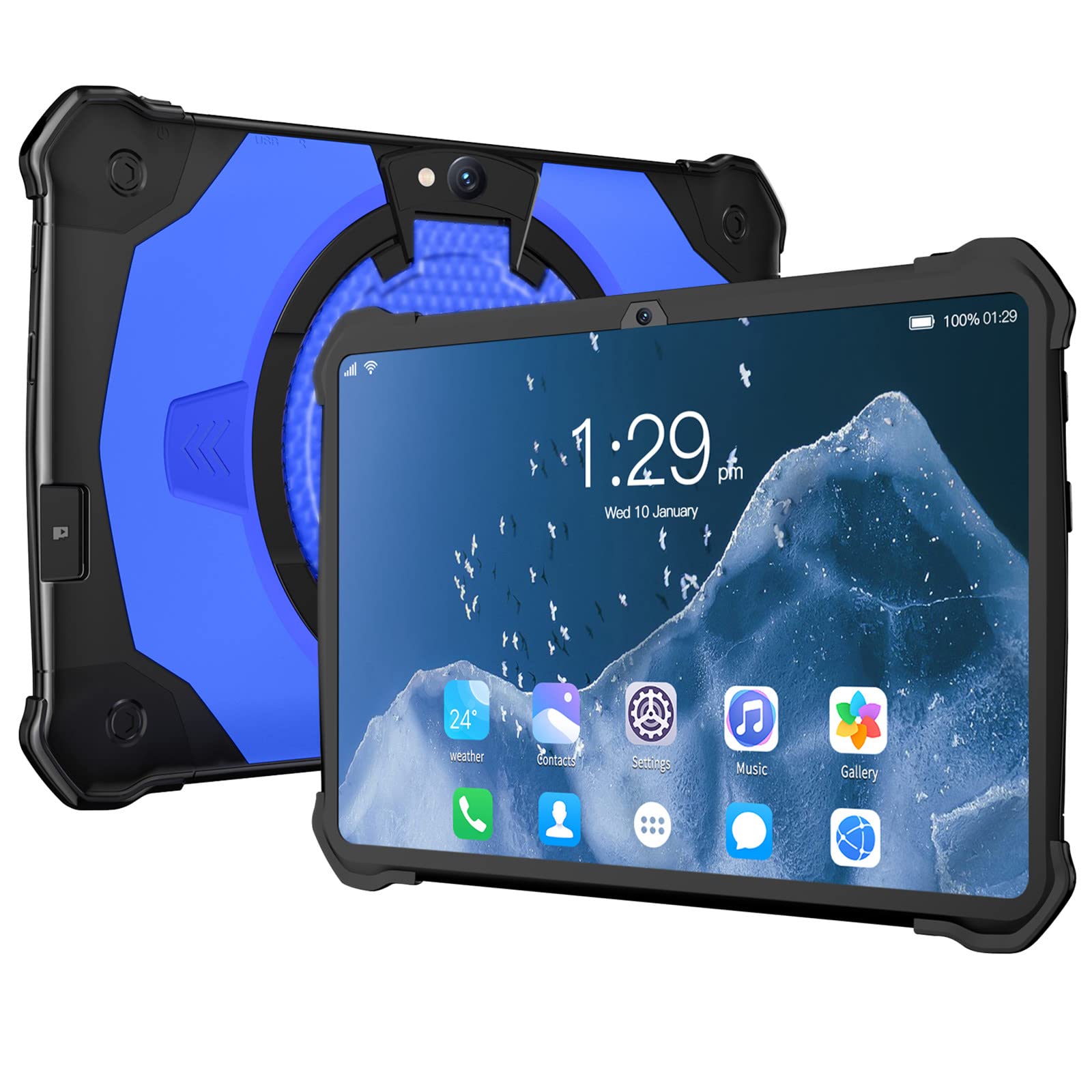 Android Tablet 7 Inch Tablet Android with Ips High Definition Screen Wifi Bluetooth Voice Call Video 2GB+16GB Multi-Language Support Mini Gaming Tablet Reading Learning Tablet Small Tablet (Blue)