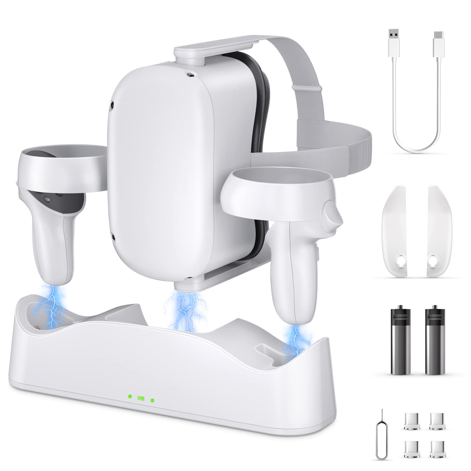 Doohoeek Charging Dock for Oculus Quest 2，black