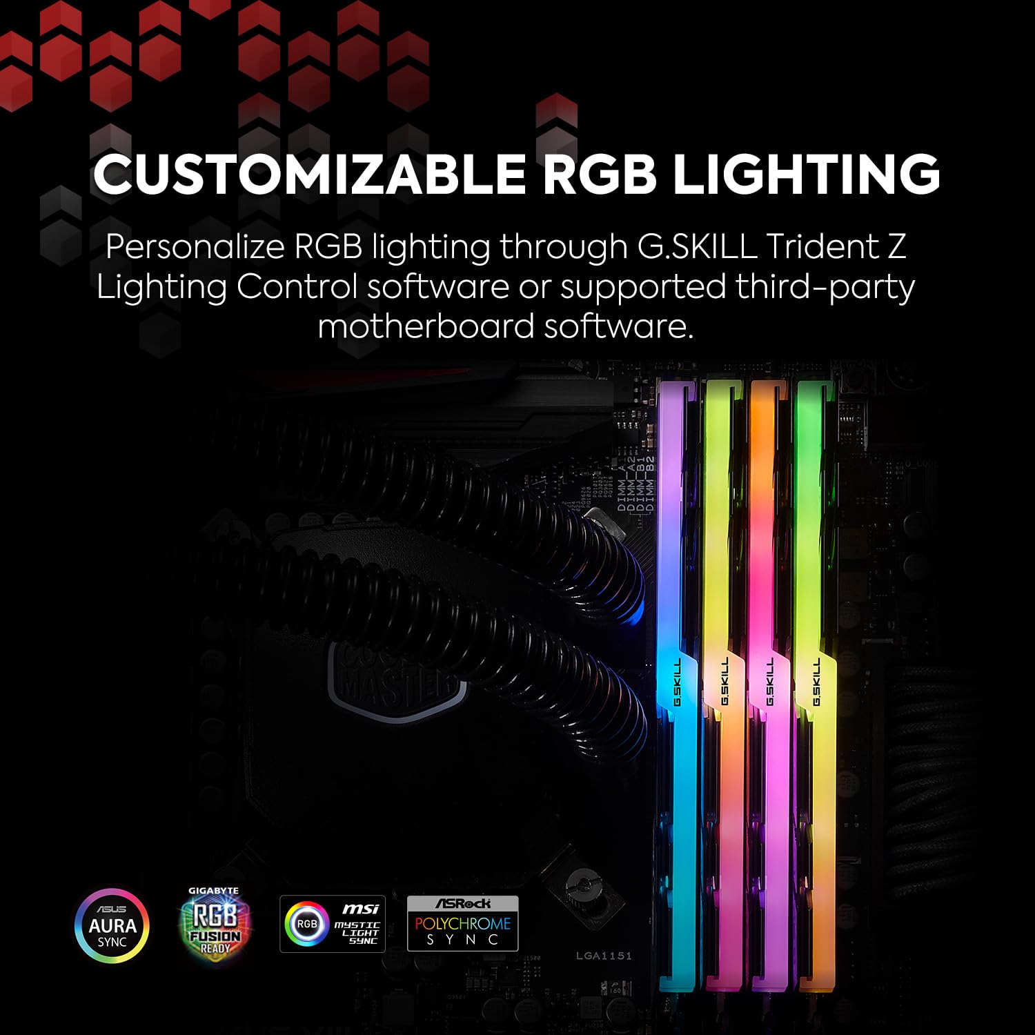 G.SKILL Trident Z RGB Series (Intel XMP) DDR4 RAM 16GB (2x8GB) 3600MT/s CL18-22-22-42 1.35V Desktop Computer Memory UDIMM (F4-3600C18D-16GTZRX)