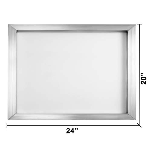 VEVOR Silk Screen Frame 6 Pieces Aluminum Silk Screen Frame 20x24 Inch Silk Screen Printing Frame with White 110 Count Mesh