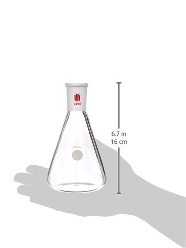 Kemtech F664250 Synthware Erlenmeyer Flask, 250 mL, 24/40 Outer Joint