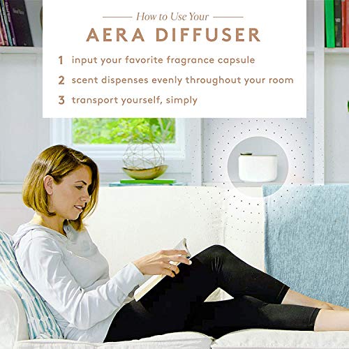 Aera Linen Home Fragrance Scent Refill - Notes of Bright Citrus and Juniper Berries - Works with The Aera Diffuser