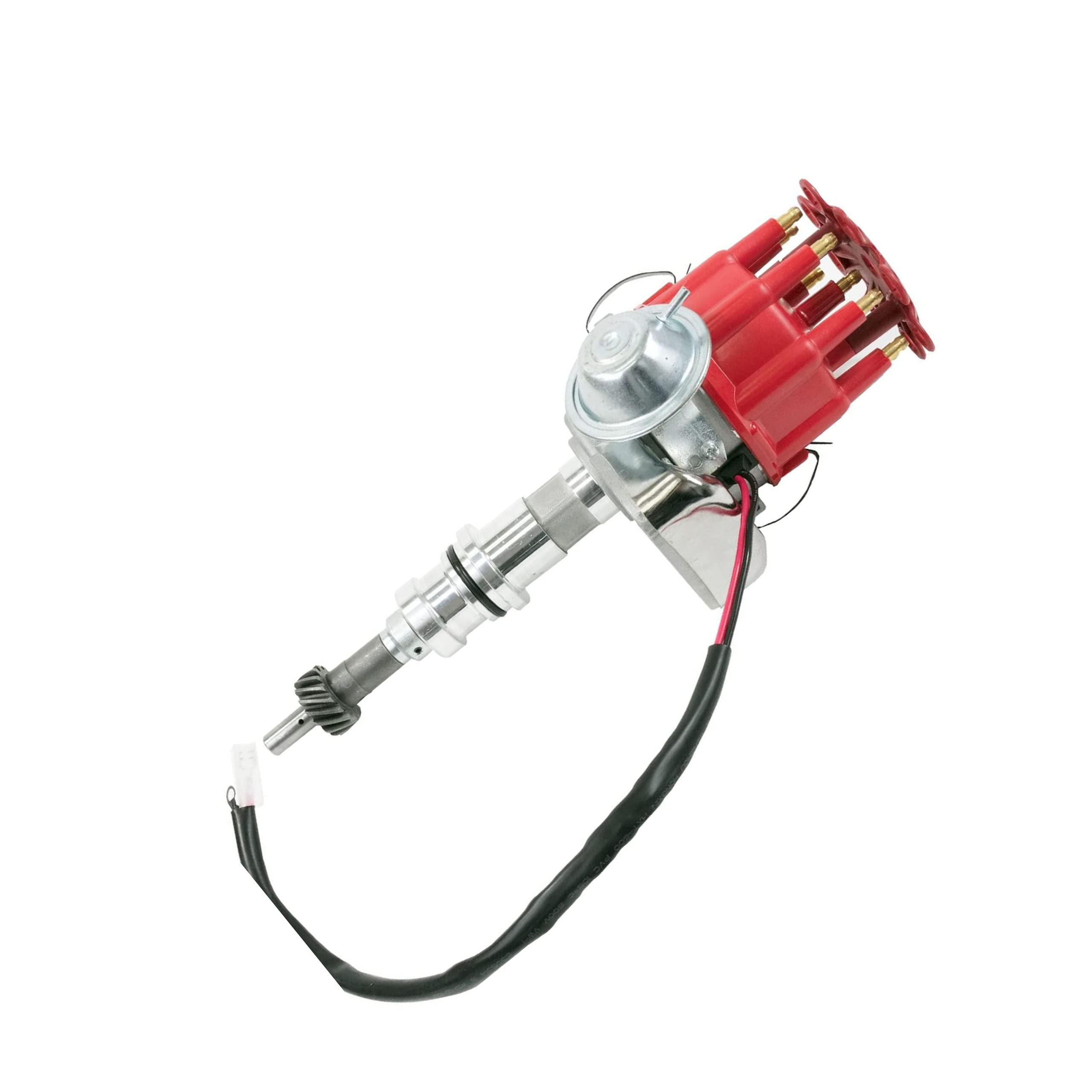 A-Team Performance R2R Complete Distributor - Ready 2 Run for Ford Windsor V8 221, 260, 289, 302 Series - Automotive Replacement Ignition Parts Two-Wire Installation with Blue Cap