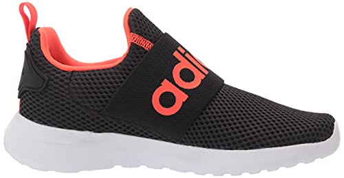 adidas Lite Racer Adapt 4.0 Running Shoes, Black/Black/Solar Red, 4.5 US Unisex Big Kid