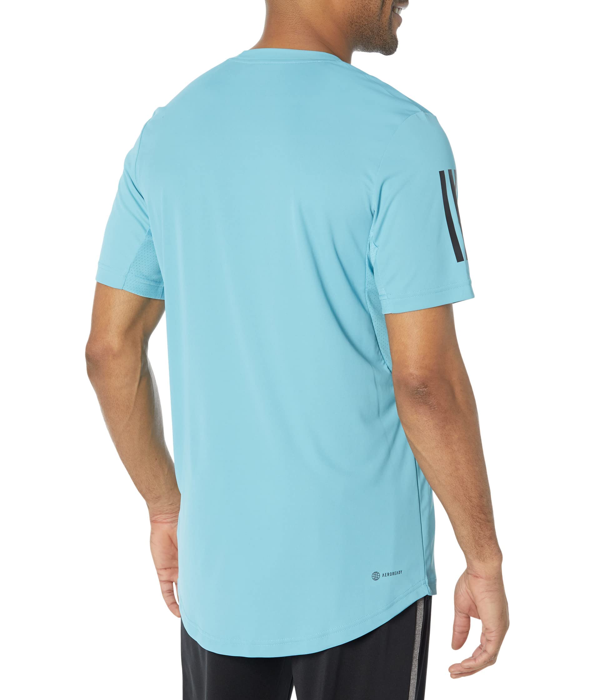 adidas Men's Club 3-Stripes Tennis T-Shirt, Preloved Blue, X-Large