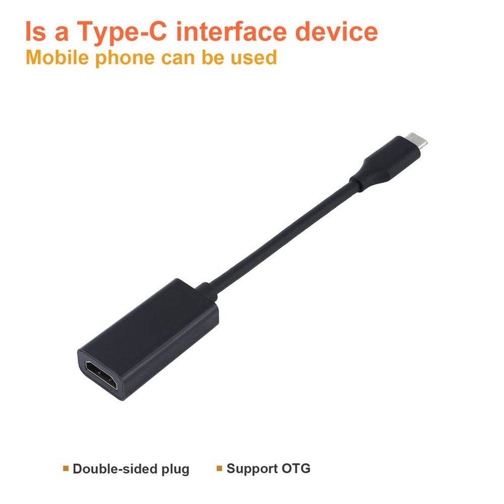 GAOHOU 4K Ultra HD USB 3.1 USB-C Type C to HDMI HDTV Dongle Adapter Cable Converter