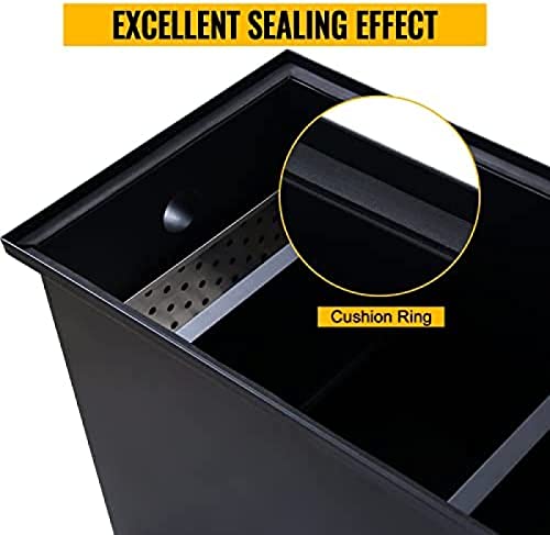 Commercial 8-70 LB Grease Trap 4-35 GPM Per Minute, Top Inlet For Restaurant Kitchen Tools,20 LB