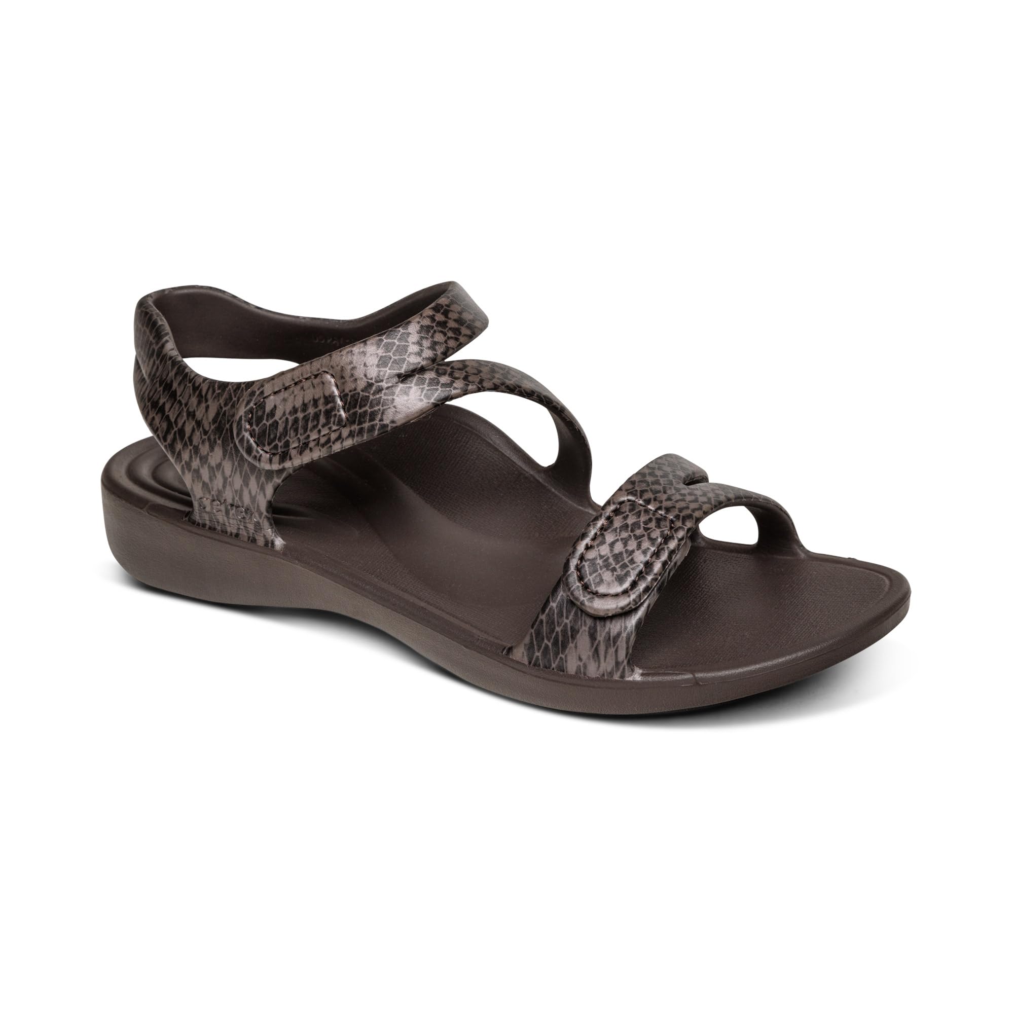 Aetrex Jillian Water-Friendly Sport Sandals for Women - Adjustable Strap Comfort Womens Sport Sandals for Beach Summer