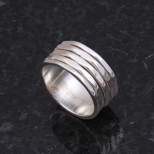 925 Sterling Silver Ring, Meditation Ring ,Spinner Ring, Plain Silver Ring (9)