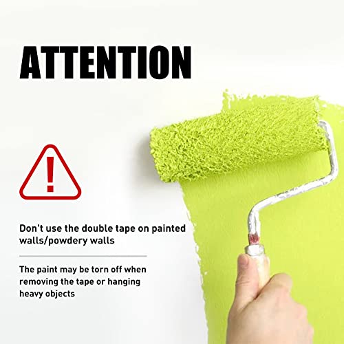 VERSAF Double Sided Adhesive Tape -1/2" 10' Arcylic Transparent Removable No Residue Double Sided Heavy Duty Mounting Tape for Home/Office/Wall Decor(Pack of 1 Roll)