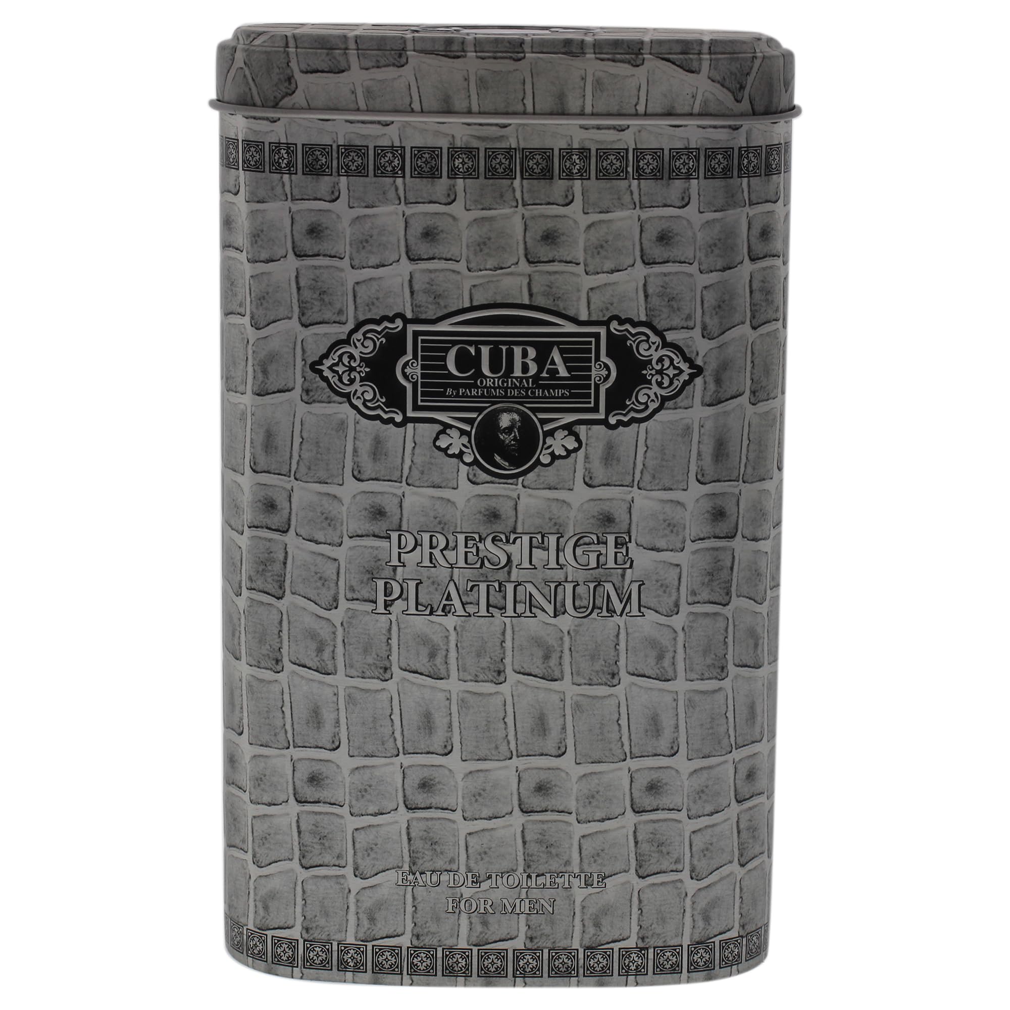 Cuba Original by Parfums Des Champs Prestige Platinum by Cuba, 3 oz Eau De Toilette Spray for Men (CUBPRPM0009002)