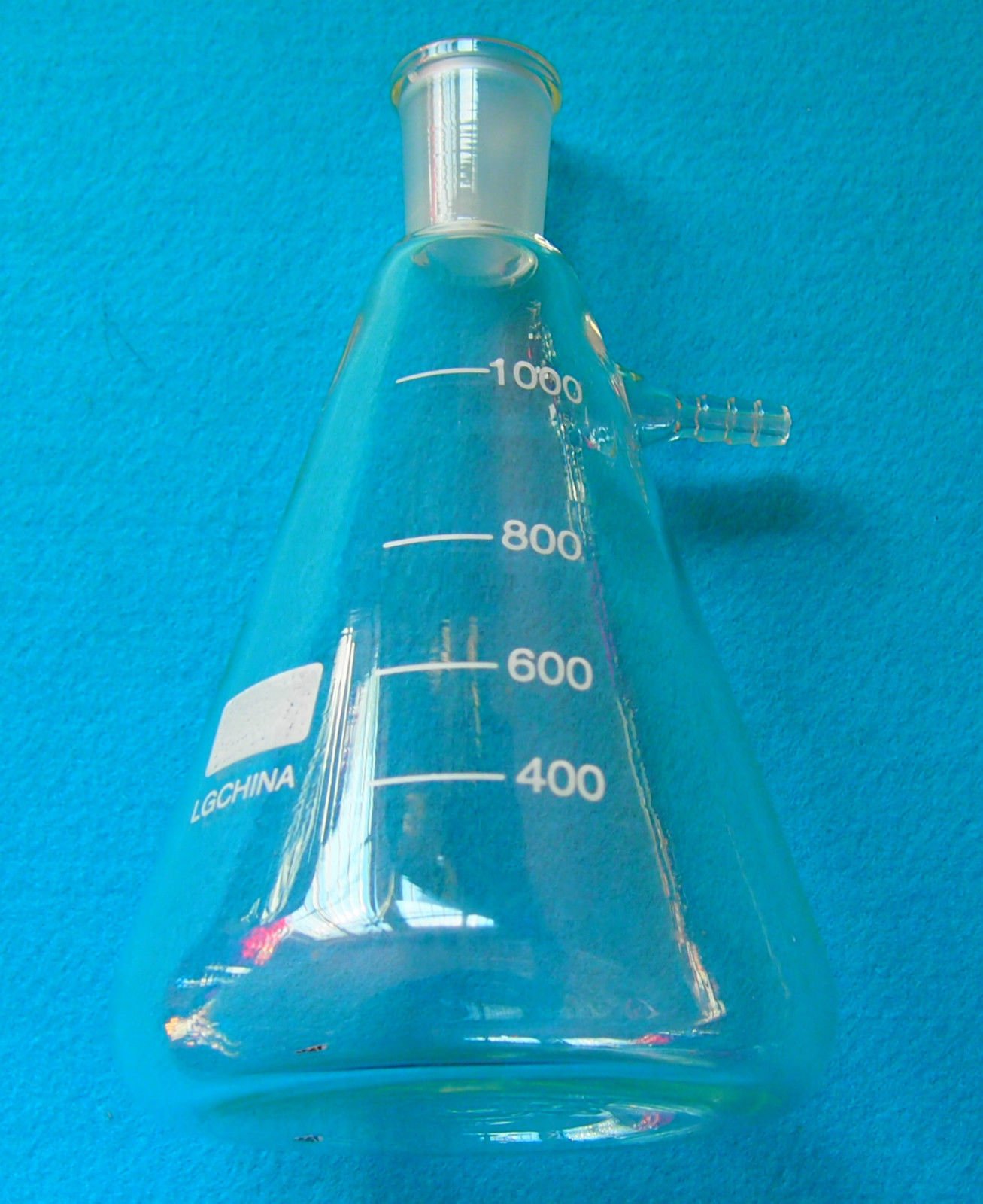 Deschem 1000ml,24/40,Glass Filter Suction Flask,1L Lab Filtration Bottle