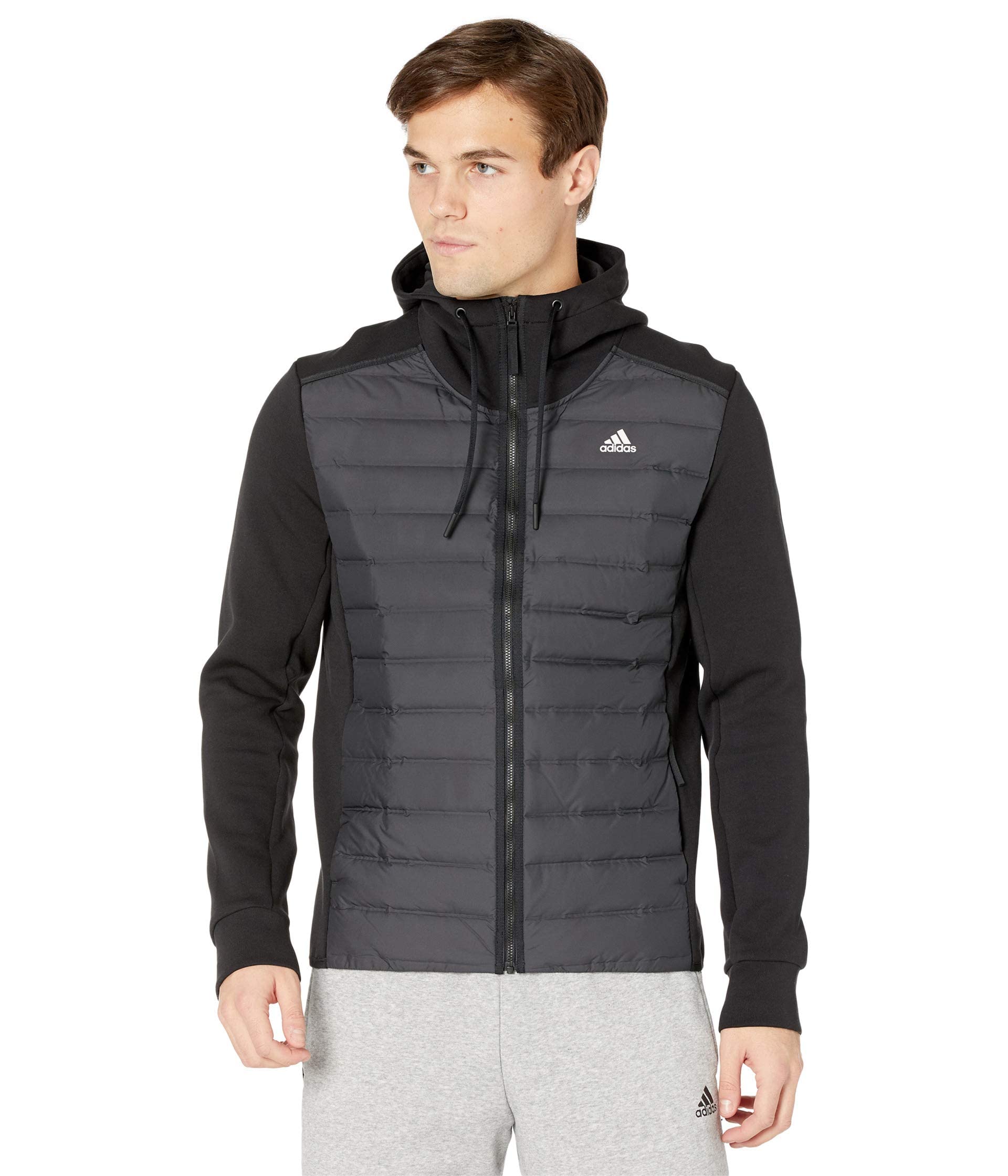 adidas Outdoor mens Varilite Hybrid Jacket Black Large