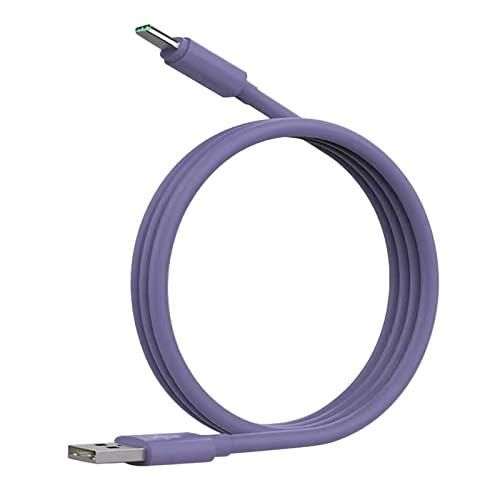 BGNTBUK Android Cord 1.8m Silicone Data Cable Mobile Phone Color Fast Charging Line Liquid Soft Plastic Flash Charging Cable Suitable for Tpye C Charging Port Type C Charging Cable 6ft Led
