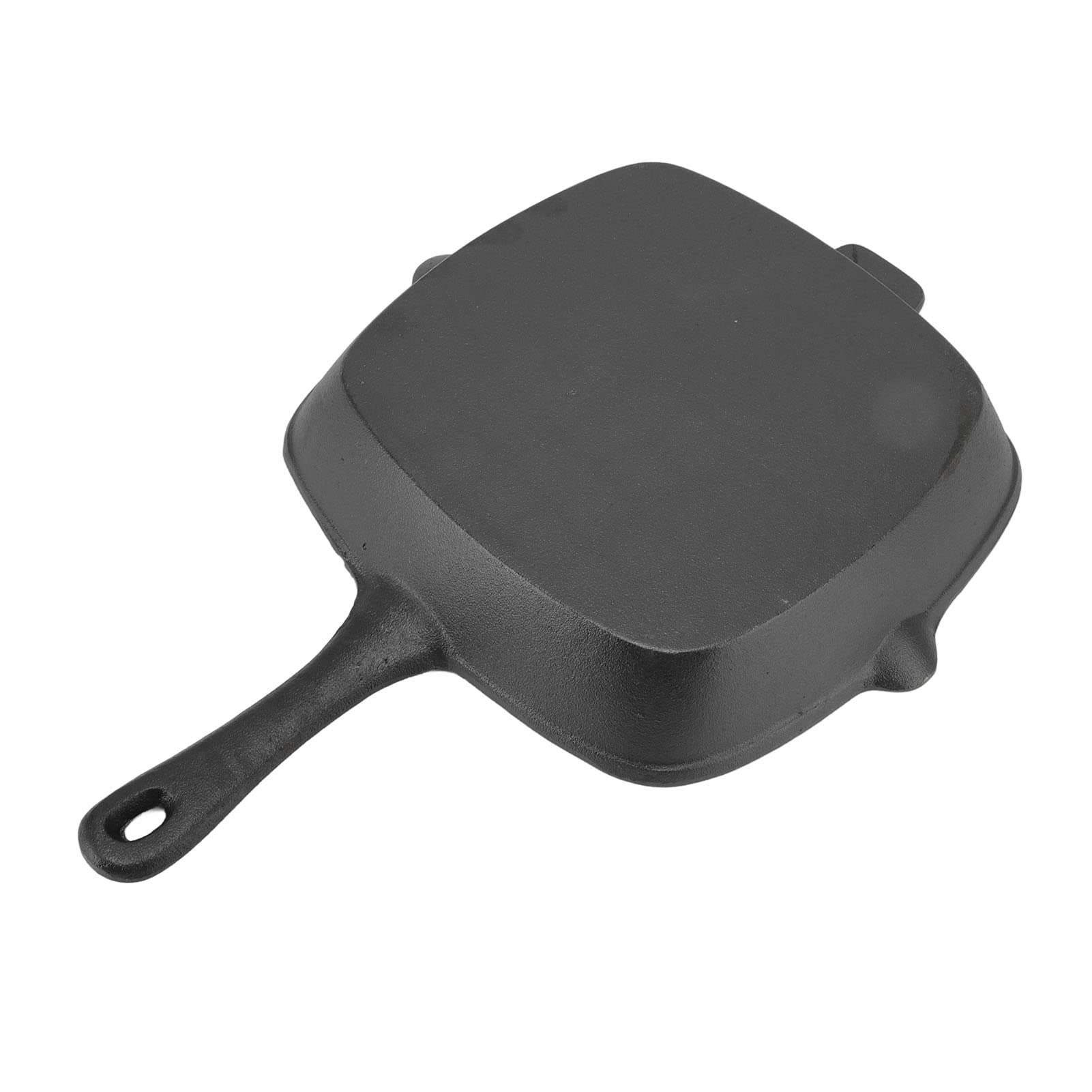 AURORAGRACE Cast Iron Large Capacity Grill Pan Skillets for Meat Fish Steak Vegetables Outdoor Fry Pan
