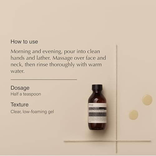 Aesop Fabulous Face Cleanser - Gently Cleanses without Stripping - Mild Olive-Derived Cleanser with Purifying and Hydrating Botanicals - 6.7 oz