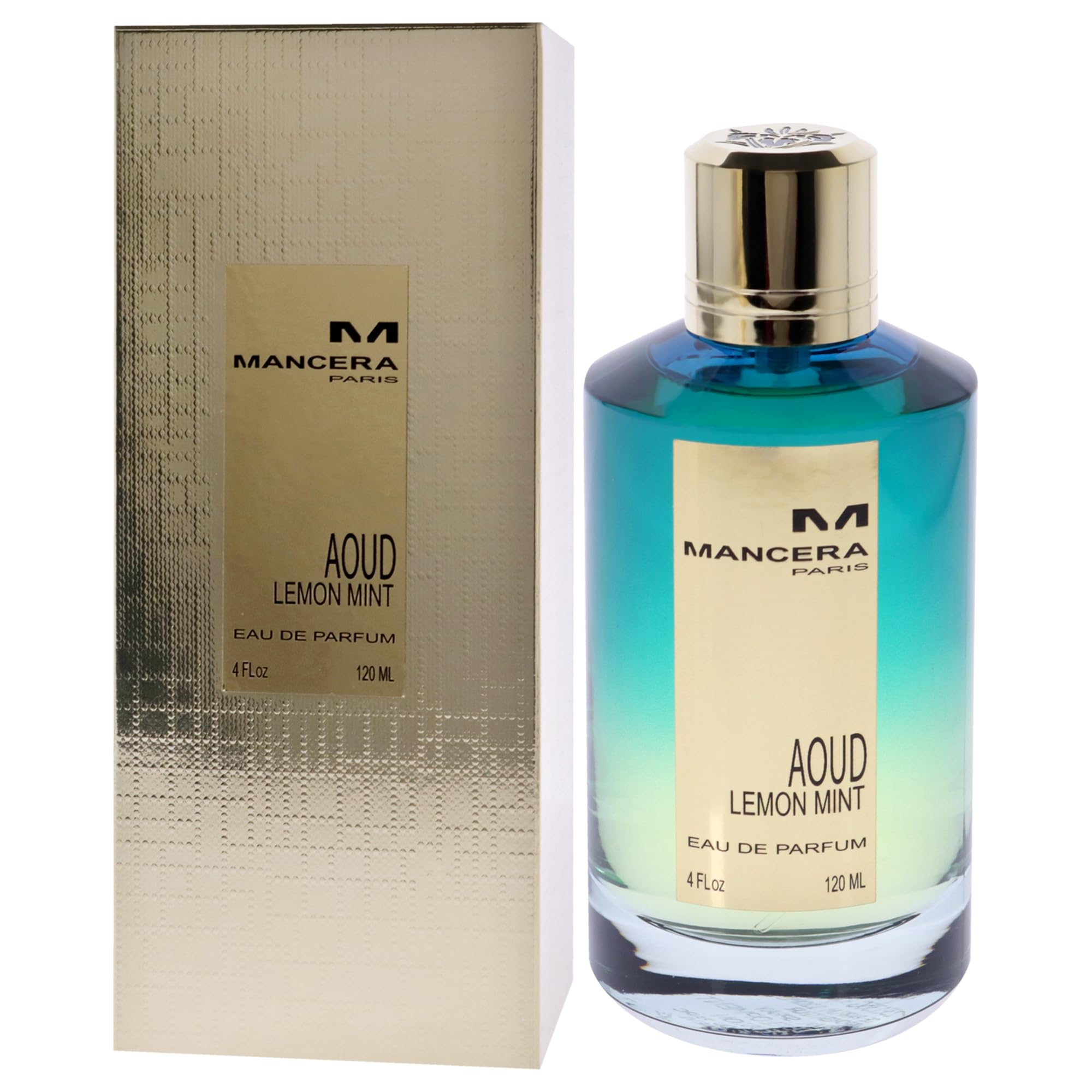 MANCERA Eau de Parfum Spray, Aoud Lemon Mint, 4 Fl Oz