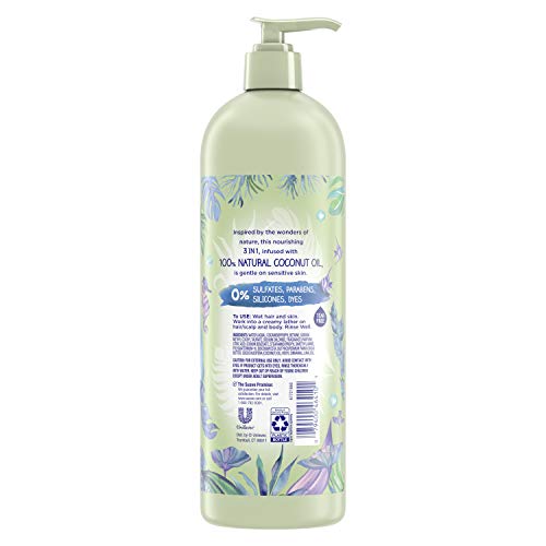 Suave Kids 3 in 1 Shampoo, Conditioner, Body Wash With Coconut Oil for Moisture Soap That's Tear-Free 20 oz