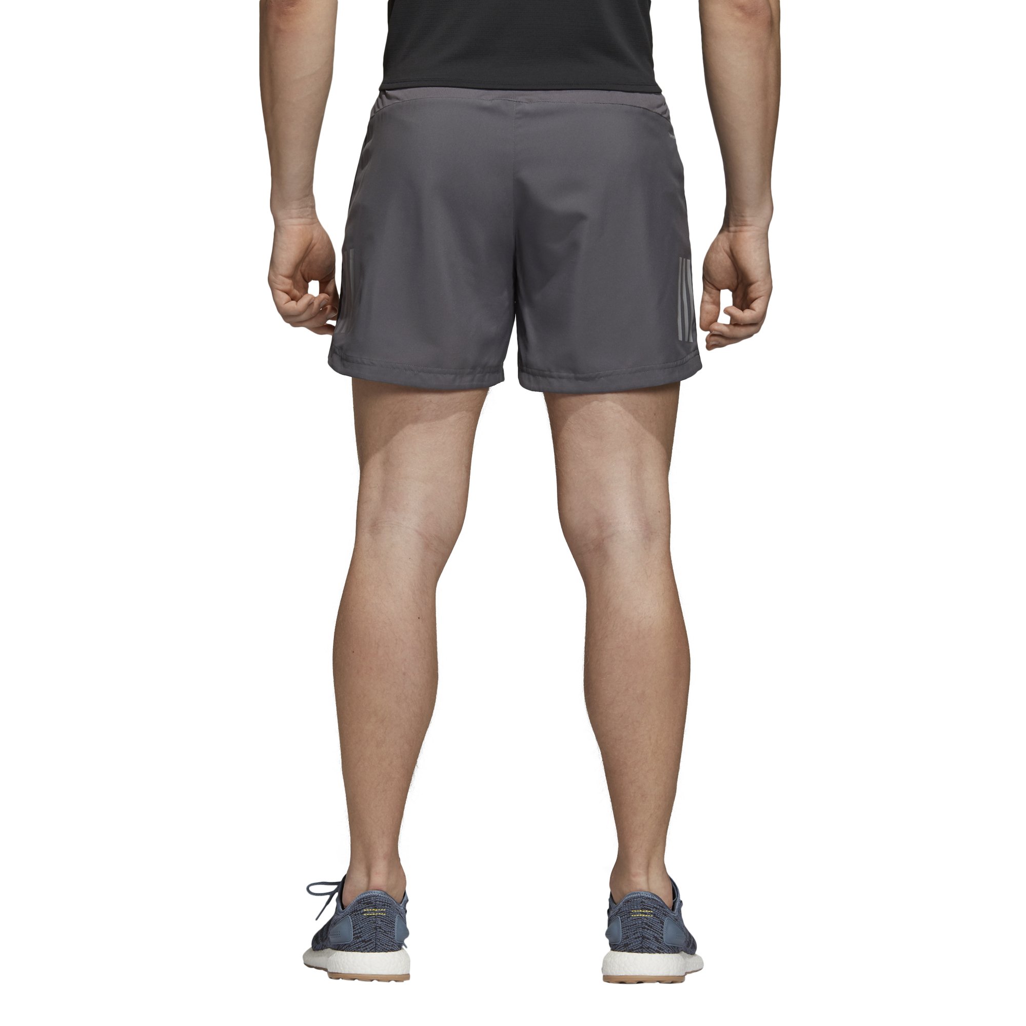 adidas Running Response Short, Grey Five/Black, Large-7"