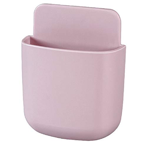 TV/DVD/VCR Step Remote Control,Storage & Organizer Wall Holder Practical Charging Box Bracket Stand Shelf Mount Support Universal for Mobile Phone remote control (Pink-1PACK)