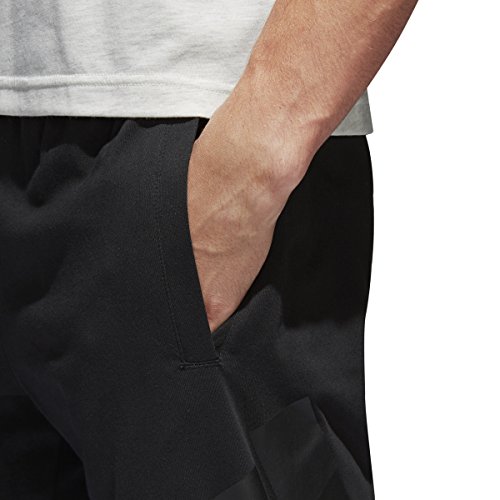 adidas S1754MCL230A Men's Essentials Performance Logo Pants, Black/White, Medium