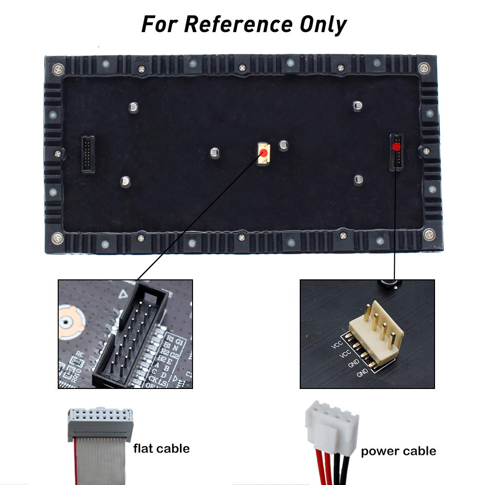 P4 Waterproof Flexible LED Matrix Panel, LED Display Module for RGB Full Color LED Display Screen, 256x128mm, 1/16 Scan, Total 2048 Dots, Perfect Solution for Outdoor Advertising Use